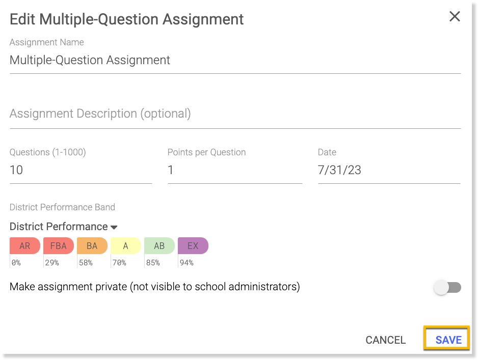 Edit an Assignment – Gradient Help Center