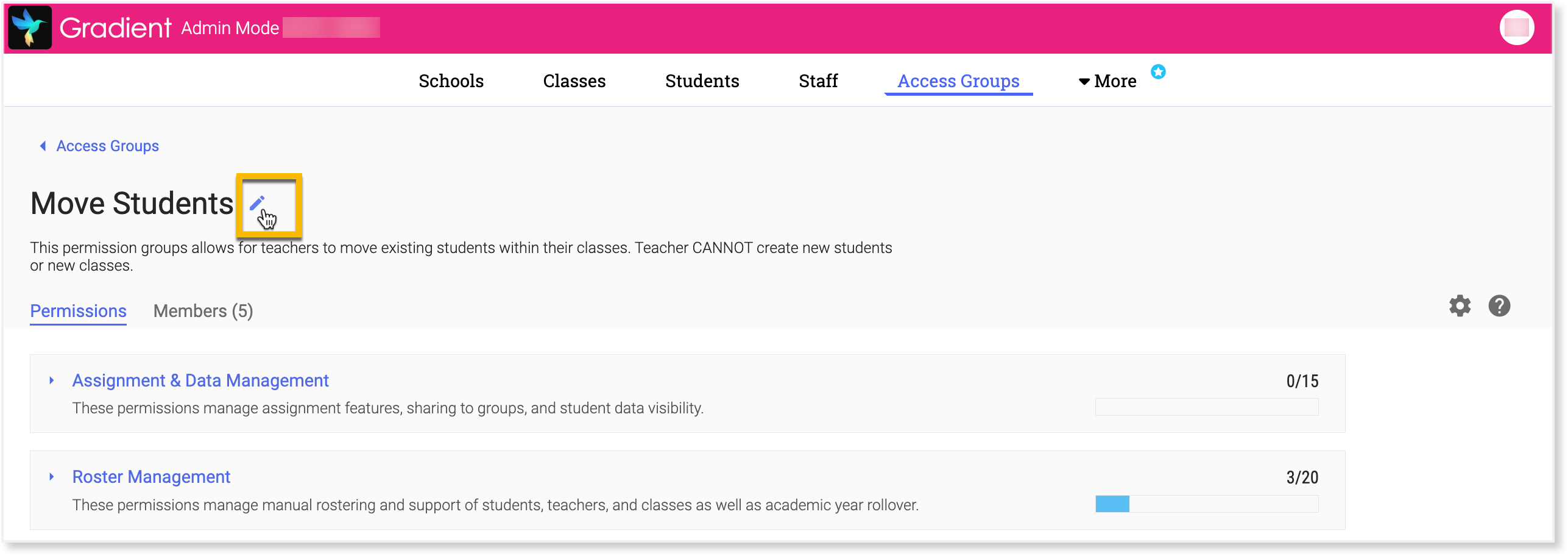 Manage Access Groups – Gradient Help Center