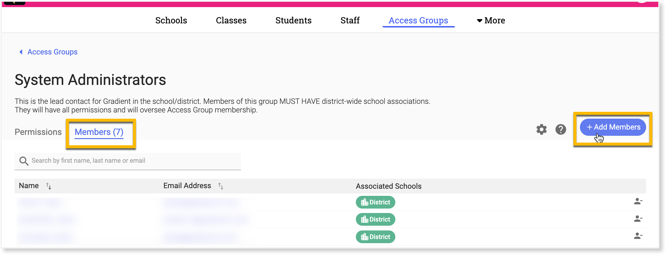 Manage Access Groups – Gradient Help Center